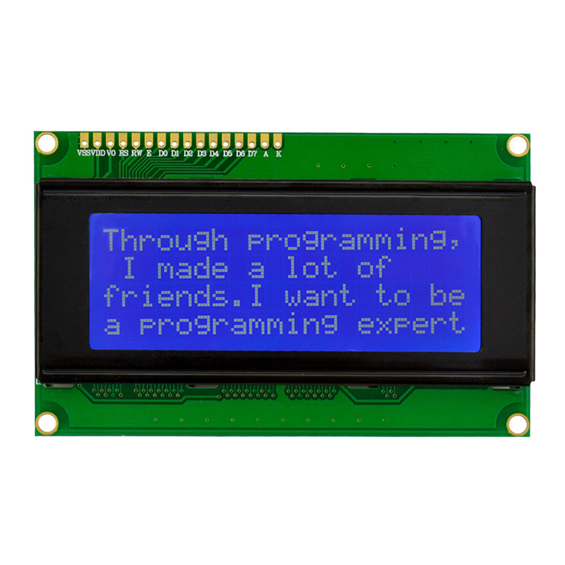 2004 LCD 2004A液晶屏2004液晶显示模块5V蓝屏20X4适用arduino