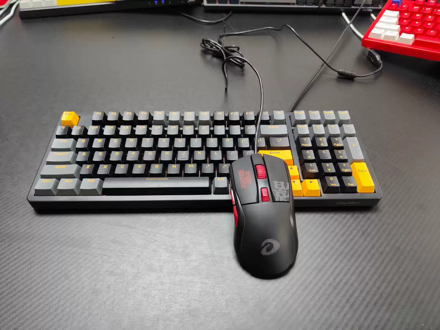 达尔优ck100pro/ck100红外机械键盘网咖电竞插拔青轴光轴游戏防水