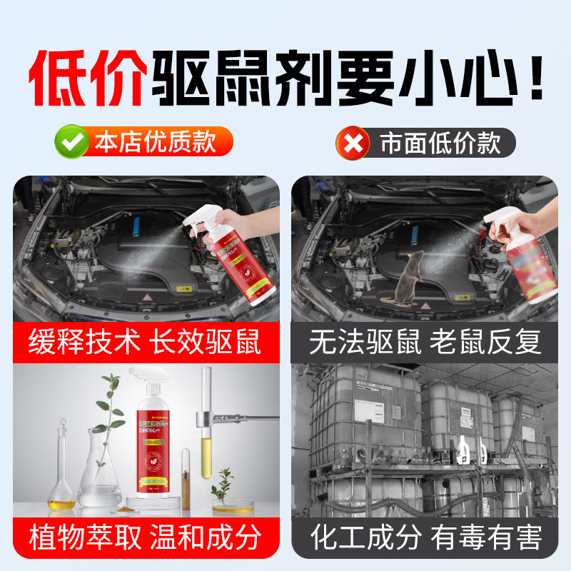 🚗发动机舱防鼠专用神器！车上防老鼠车内驱鼠剂，守护爱车免受侵扰！ 汽车驱鼠剂 淘宝好物网