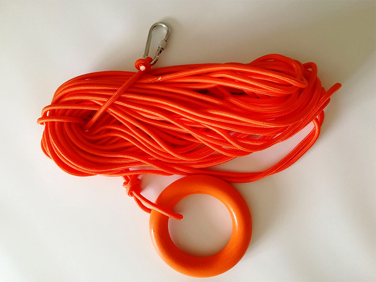 Floating line for water rescue buoy casting line skimming line ...