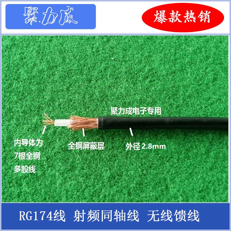 RG174线 SYV-50-1.5纯铜射频同轴电缆：信号传输新选择，让你的设备连接更稳定！-线材-淘宝好物网