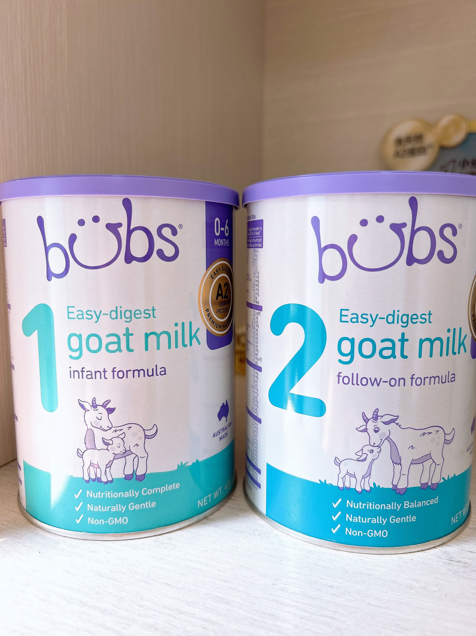 Australian bubs sheep milk powder stage 1 & 2 400g new version infant ...