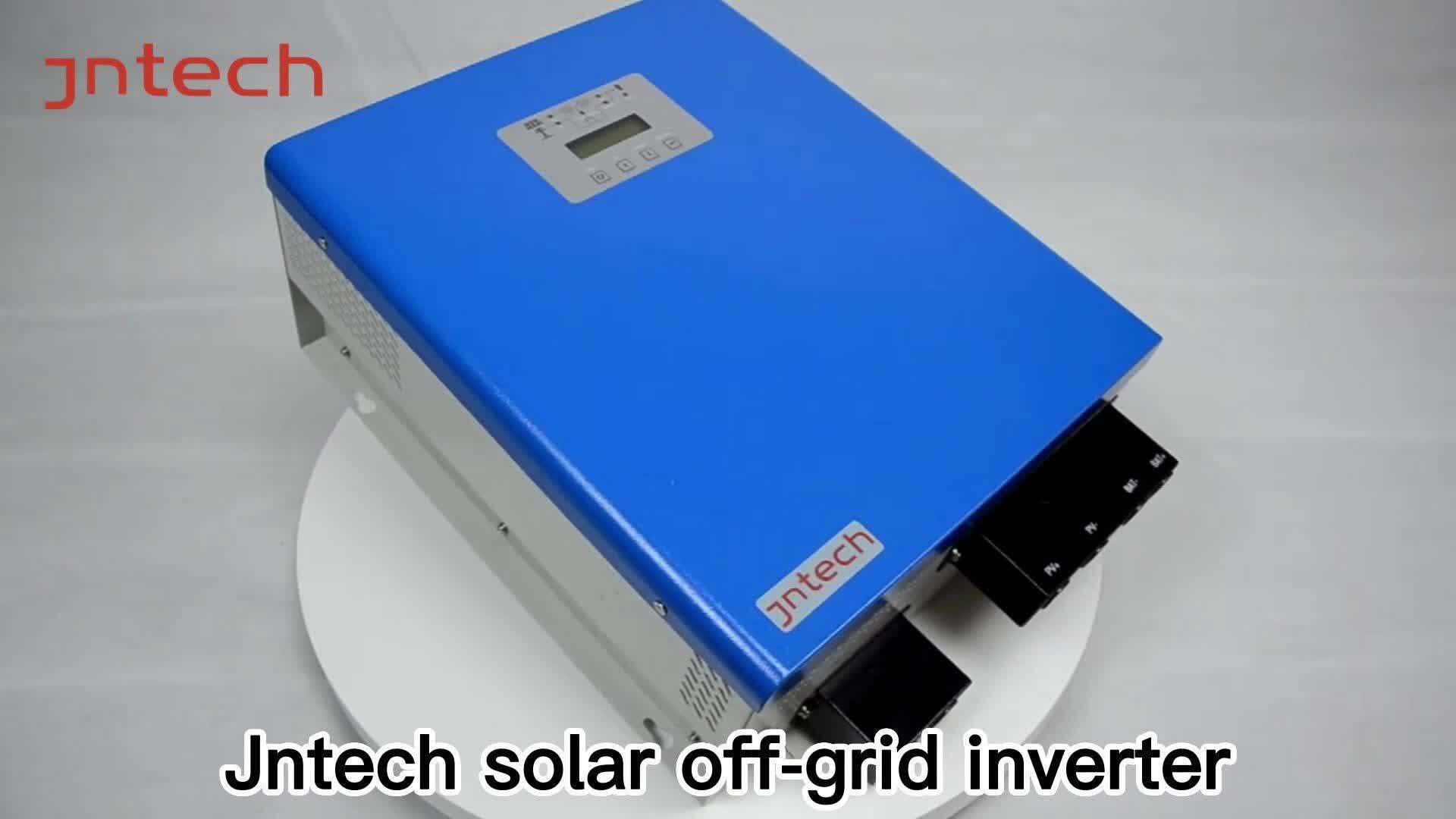 Jntech 5kw Hybrid Solar Power System With Lifepo4 Battery Mppt 5kw 5kva ...