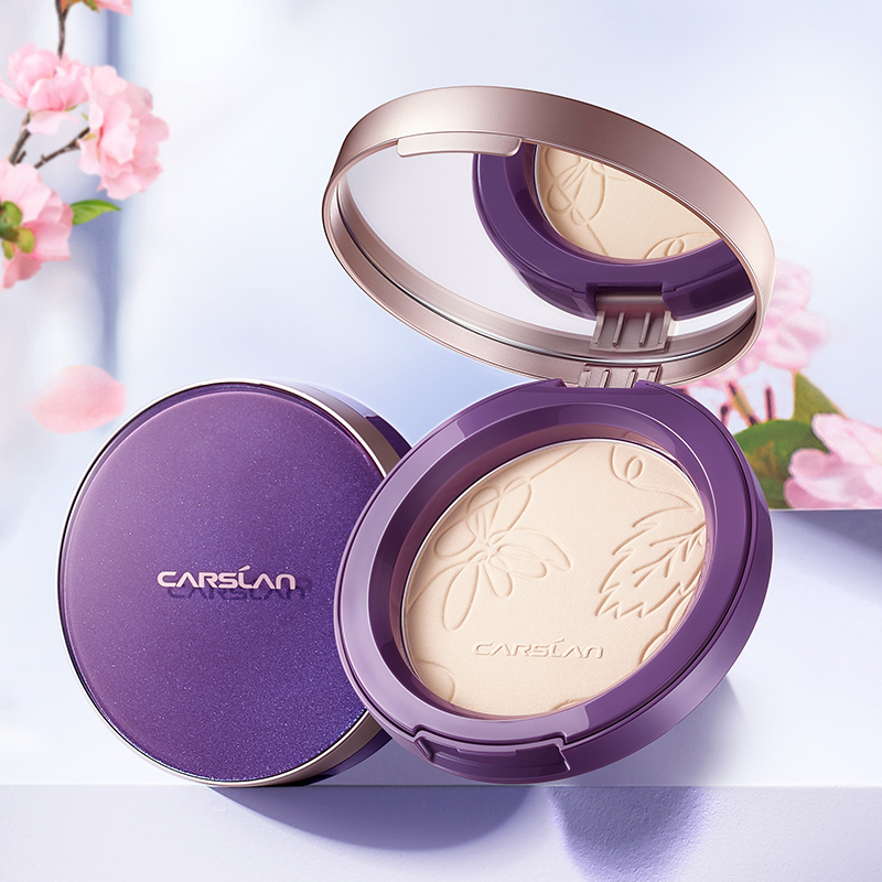 Kazilan powder cake oil control makeup long-lasting dry and wet dual-use honey powder dry powder ...