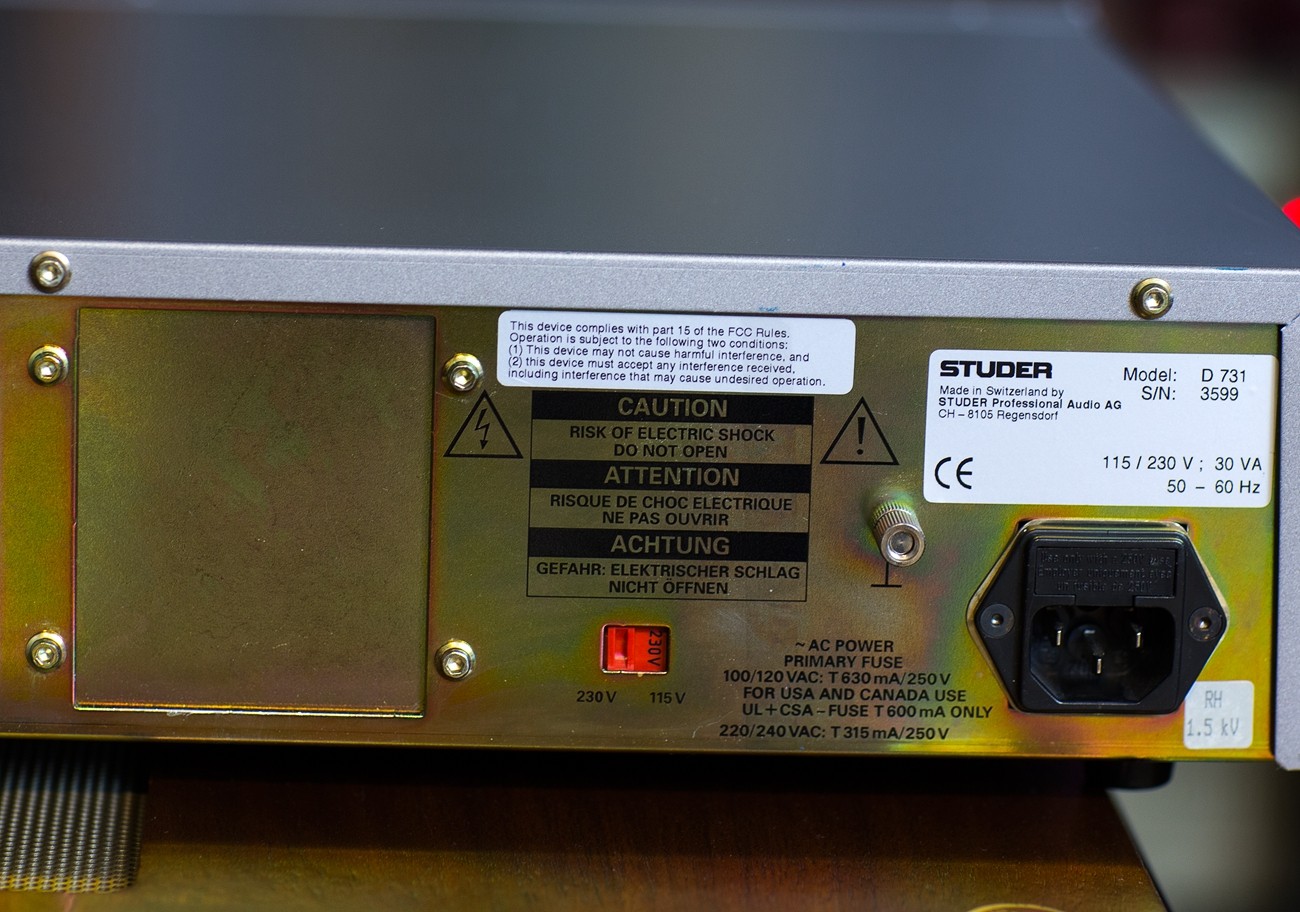 STUDER D731 SFC顶级专业电台版CD极新到货（嫁出） - 广安经典音响 - 古董及二手音响区 - 胆艺轩音响材料网 音响|交易|电子管|胆机|胆机网站|胆机论坛|胆机材料|输出牛 ...