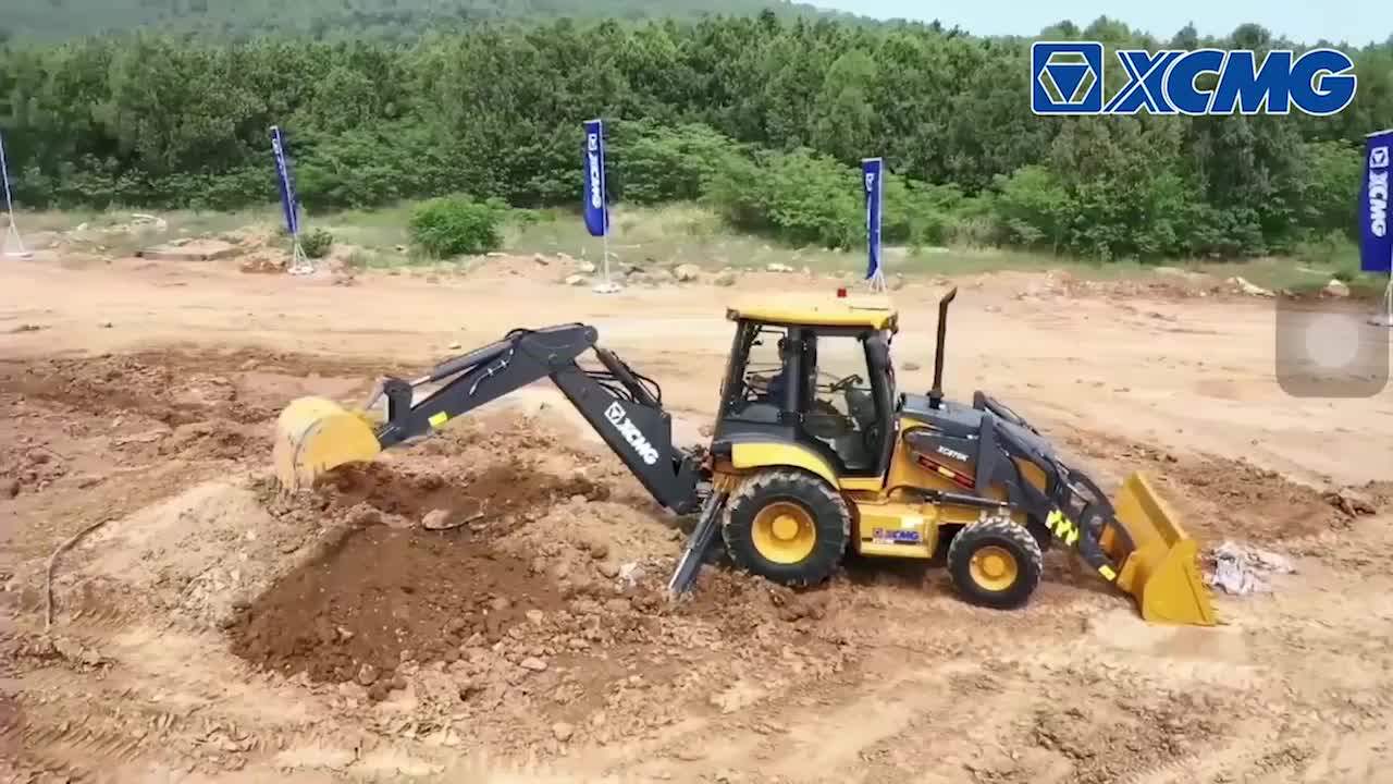 Xcmg Official Xc870hk 4wd Wheel Tractor With Front Loader And Backhoe ...