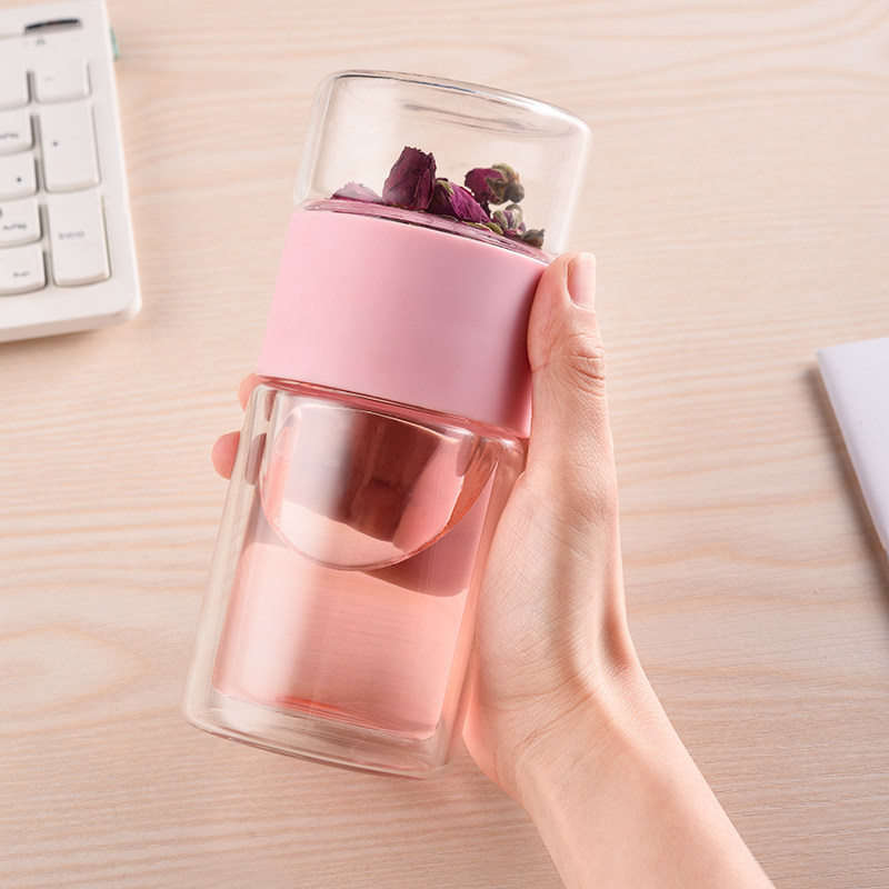 Buy Tea separated tea cup net red water cup Tik Tok trend portable ...