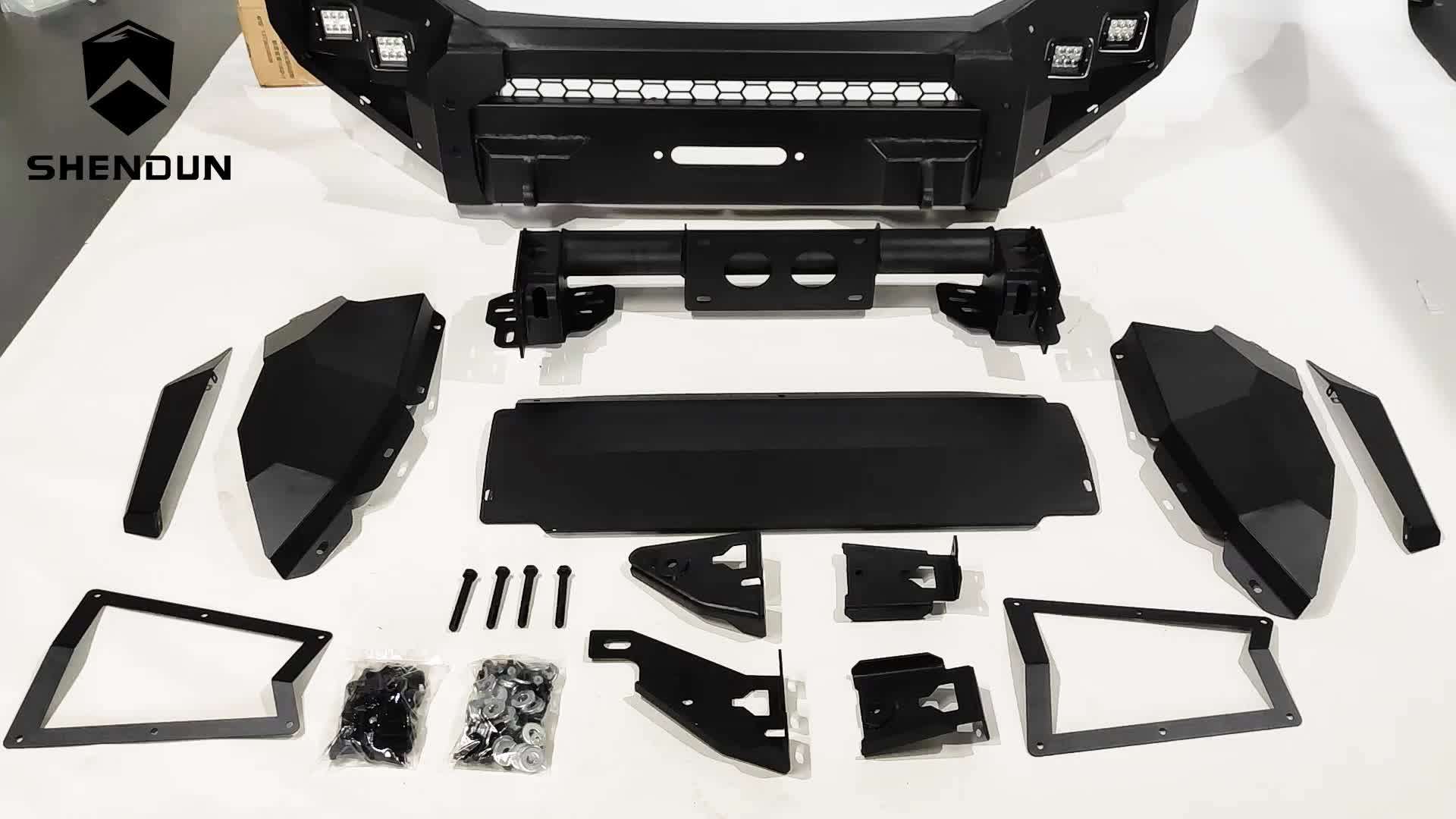 4x4 Pick Up Steel Bull Bar Car Nudge Bar Front Bumper For Toyota ...