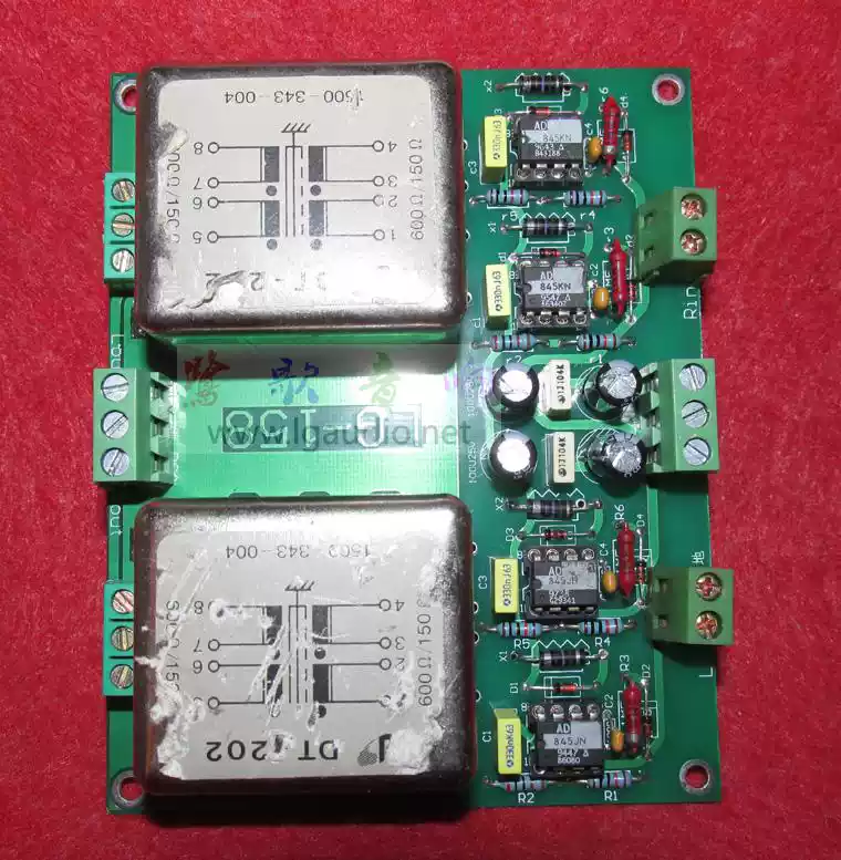 AD845運放推600歐變壓器的耳機/前級/平衡輸出線路板 LG158-Taobao
