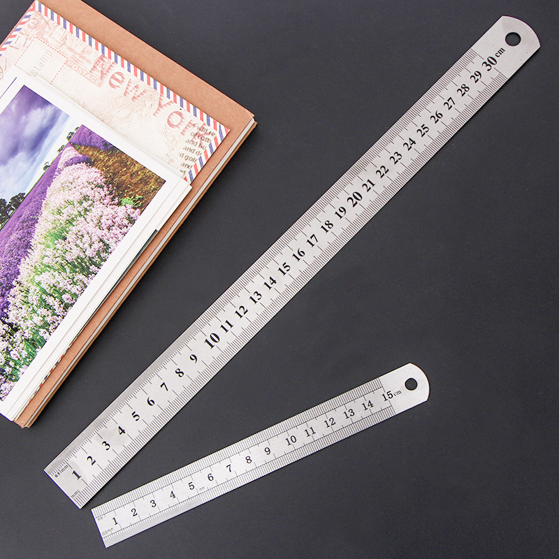 Thickened stainless steel ruler Steel ruler Steel ruler scale ruler ...