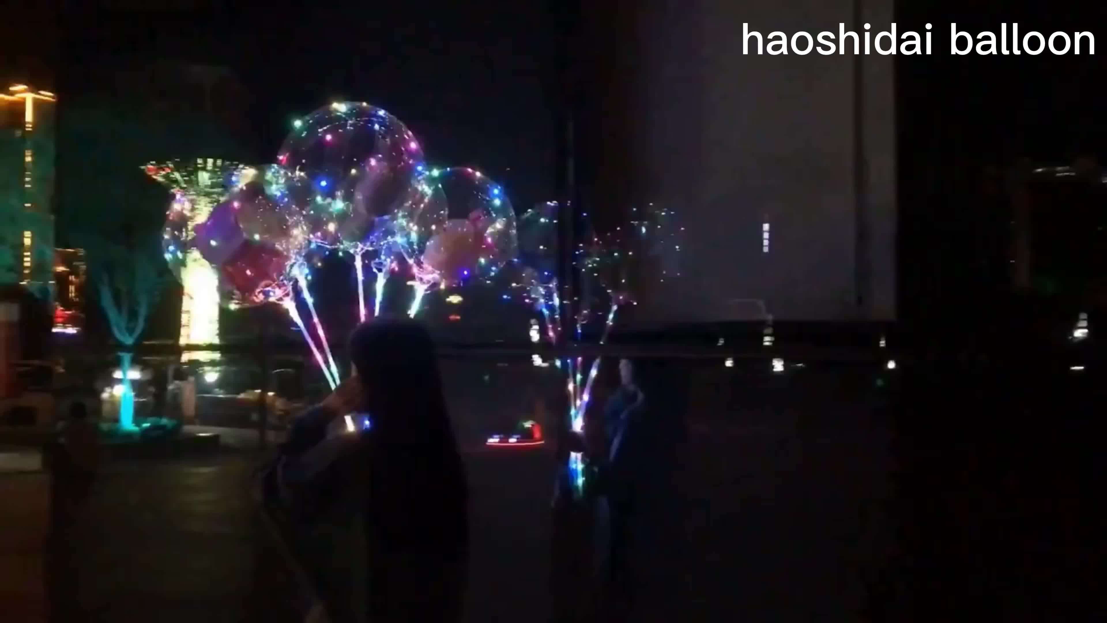 Cartoon Bobo Ballon 20 Inch Led Bobo Balloons Lights Up Balloon For ...