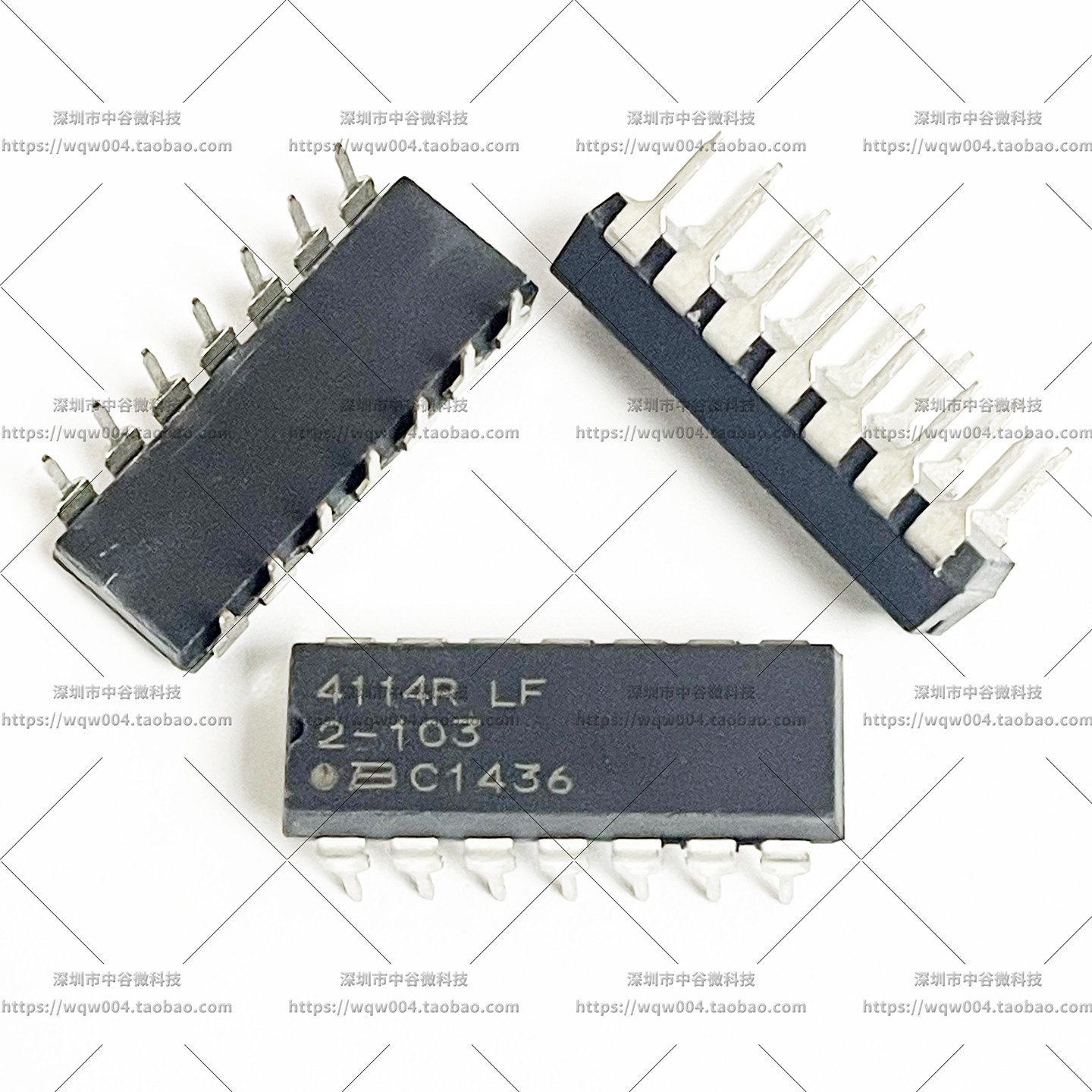 4114R-2-103LF 10KΩ ±2% 125mW總線13電阻器網路排阻DIP-14直插