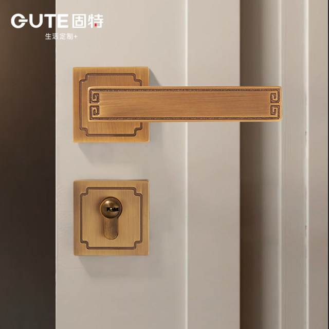 Good New Chinese Door Lock Retro Door Lock Magnetic Handle Lock Silent ...