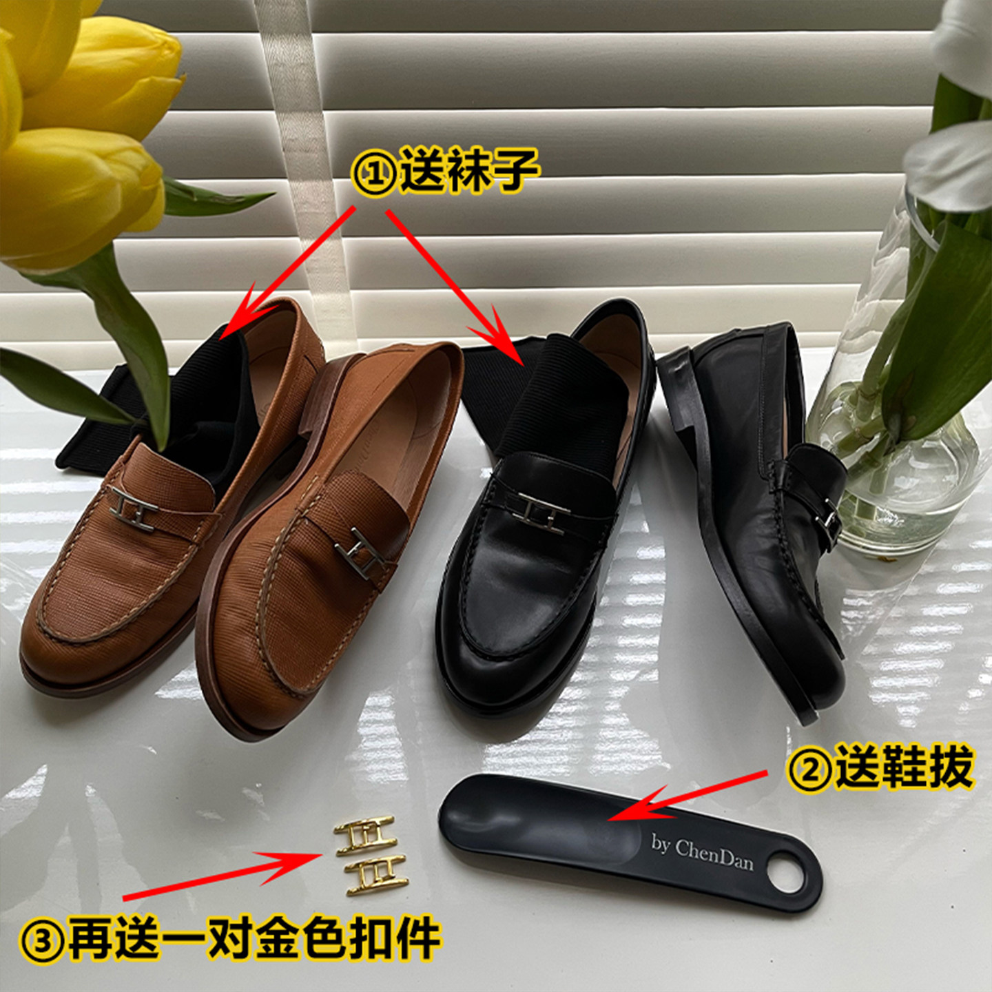 by chendan手工鞋陈丹女鞋双子座乐福鞋：软而有型，金属扣设计，换季必备！-乐福鞋豆豆鞋-淘宝好物网