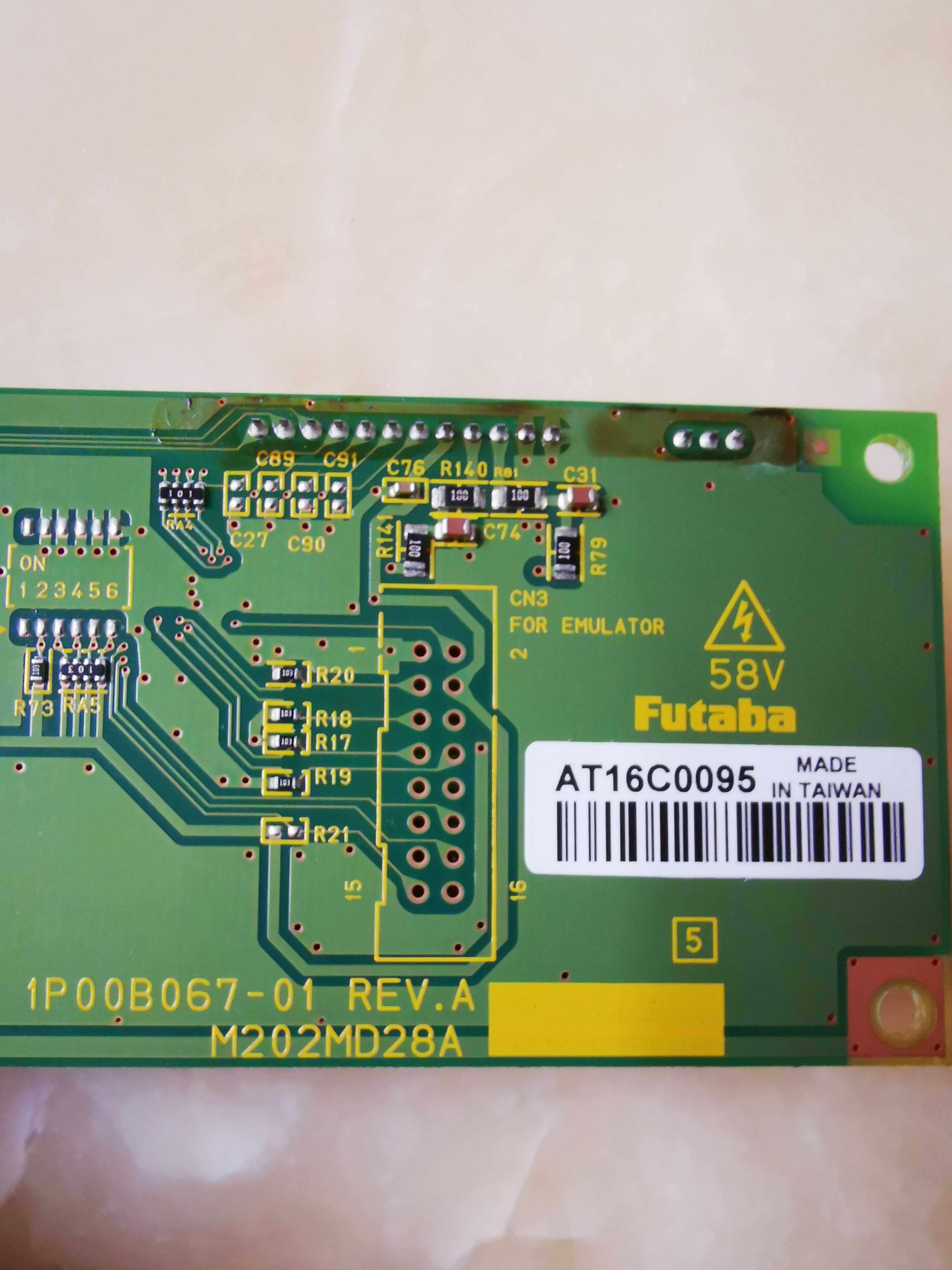 2002 VFD 荧光显示器FUTABA M202MD28A 1P00B067-01 REV. A屏幕