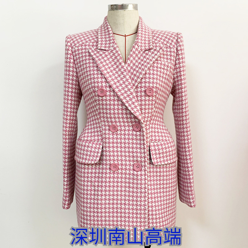 Shenzhen Gaoding fabric quality 2020 autumn and winter suit collar slim ...