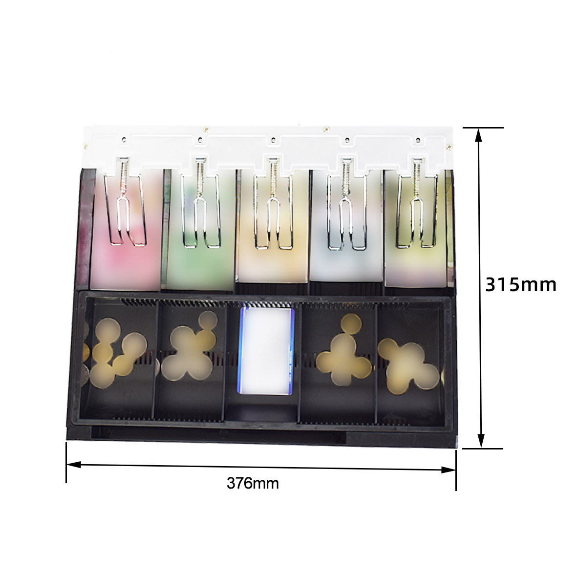 [USD 12.41] Cash collection box cash box cash drawer sorting out the ...