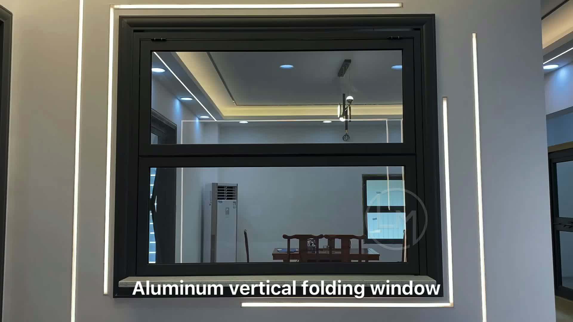 The New Listing Commercial Outward Aluminum Vertical Black Open Out Bi ...