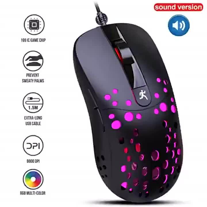 A904 Wired Gaming Mouse Rgb Luminous Hole Mouse With Light Switch ...