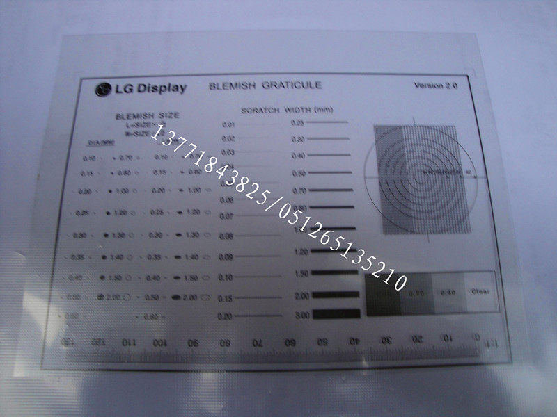 LG black dot table Point gauge Point card Contrast film stain card ...