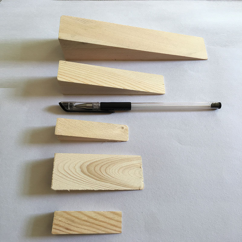 ALC wall panel wood wedge triangular wood block solid wood oblique wood ...