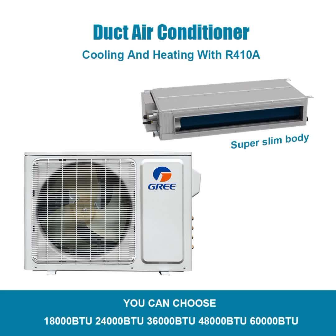 Gree High Static Pressure Duct Air Conditioner Cooling Heating Fast Fan ...