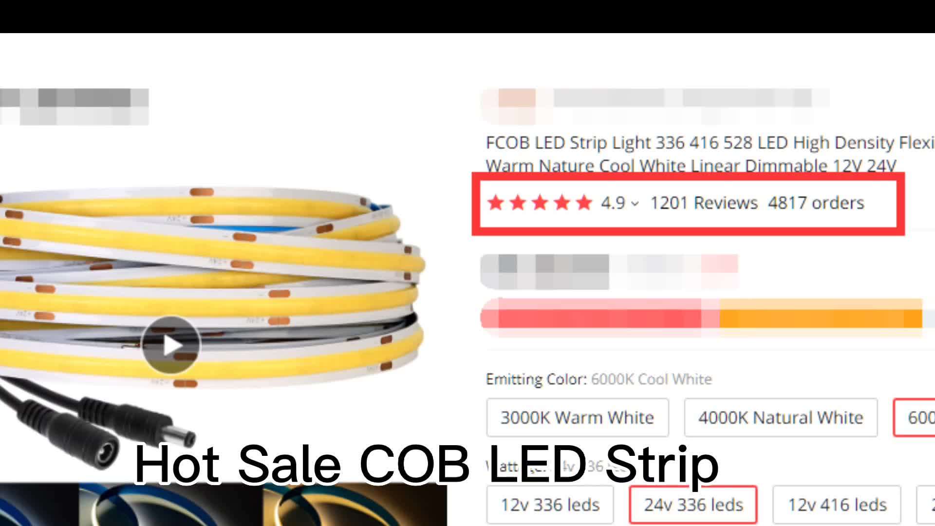 Cct Led Strip Lights No Dots Light & Color Changing Brightness ...