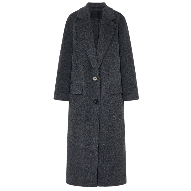 【马思纯同款】MOCO毛呢大衣2025冬新品含绵羊毛羊驼毛MBE4OVC012