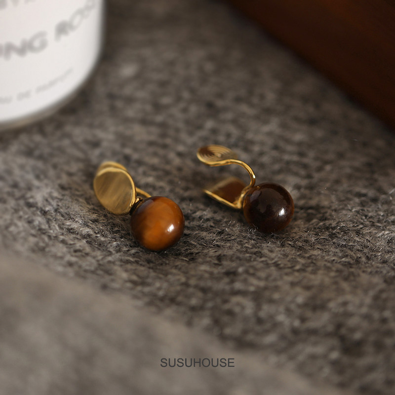 Mellard tiger's eye ear cuff: pain-free wear, these sophisticated and ...