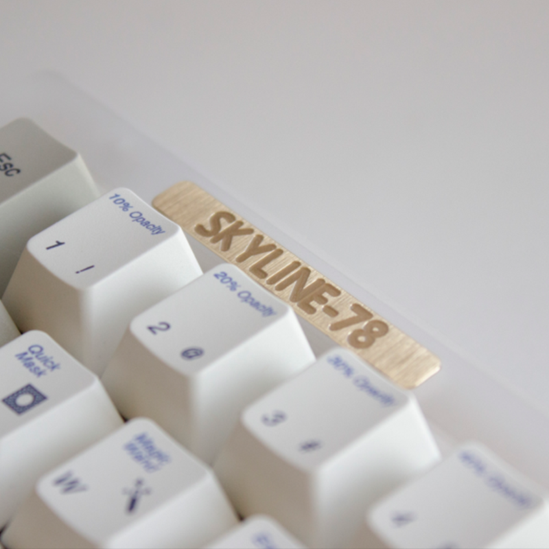 [GM] Customized Mechanical Keyboard Plate Skyline 78 PC / Metal Suite ...