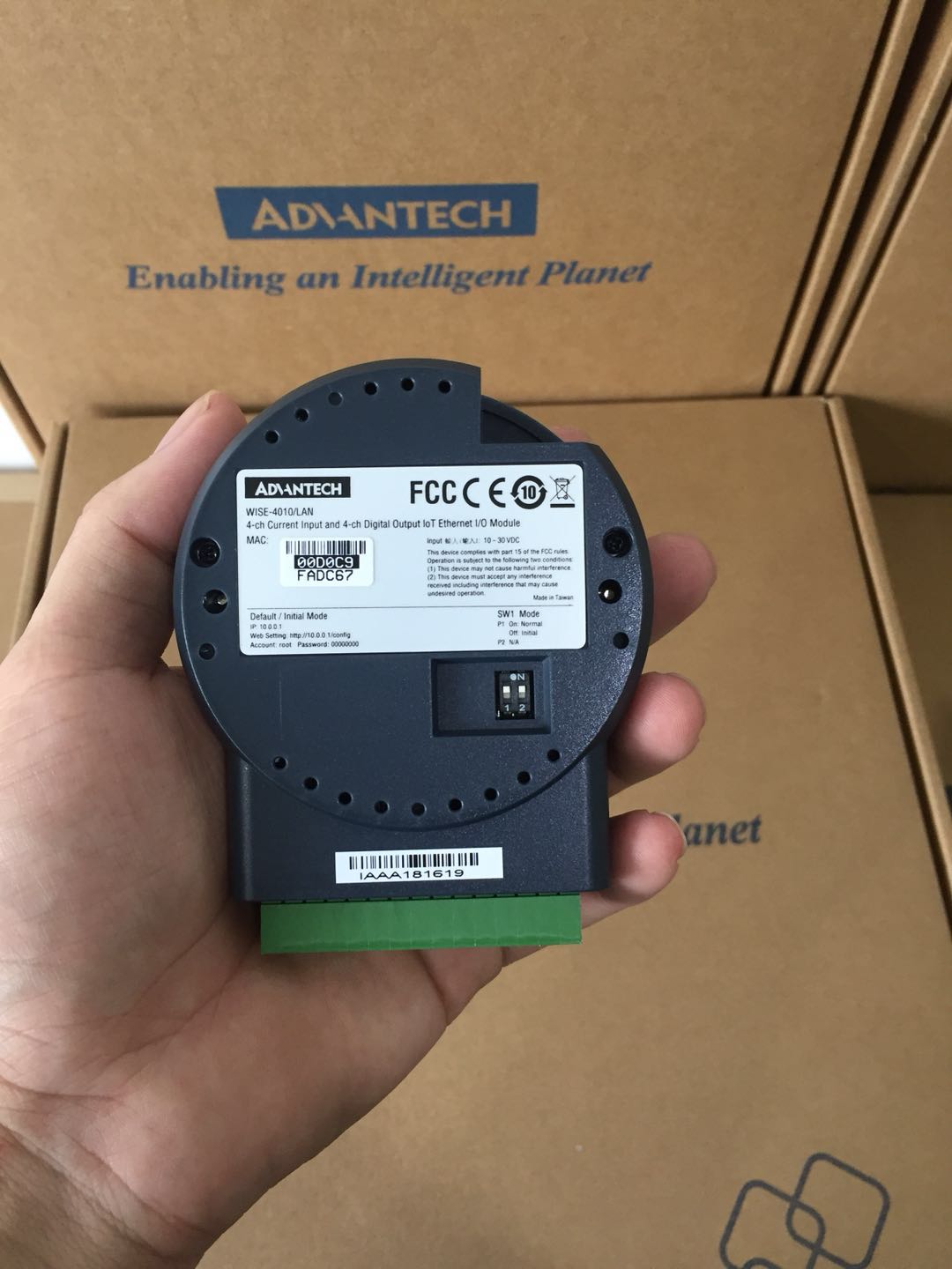 4路电流输入和4路数字输出IoT以太网IO模块研华WISE-4010/LAN-AE-阿里巴巴