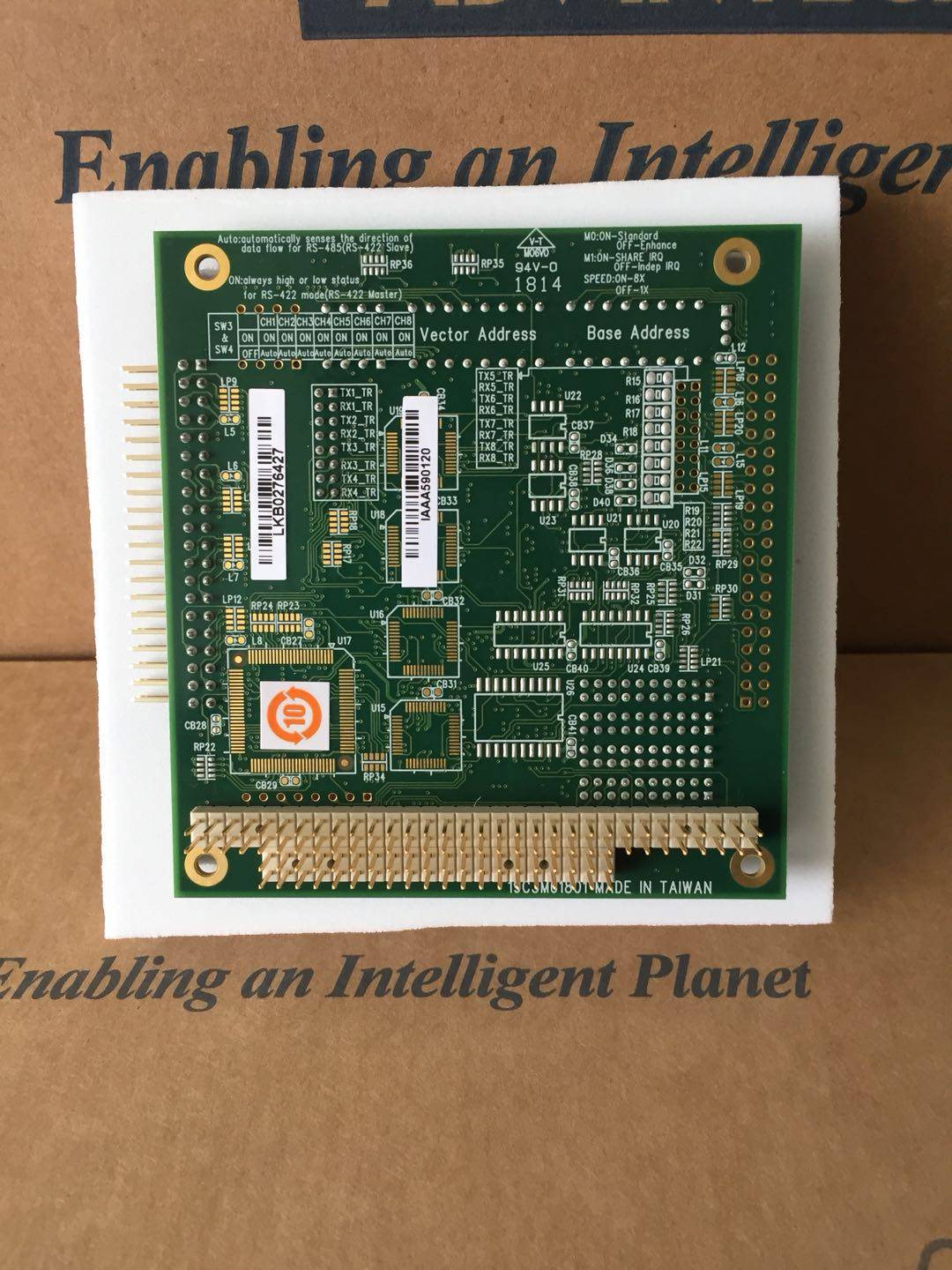 研华PCM-3614-AE 4端口RS-422/485高速模块串行端口共享IRQ设置-阿里巴巴