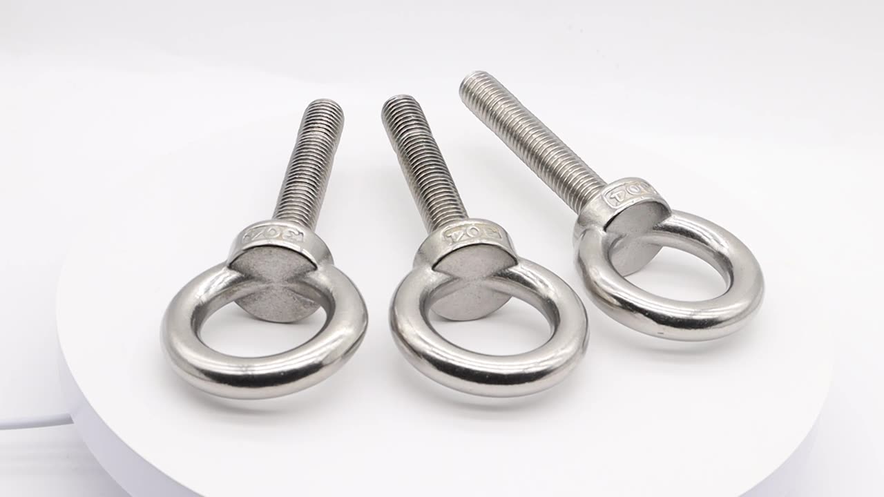 Lifting Eye Bolt With Nut Din580 582 Stainless Steel Eyebolt Sus304 316 M3 M100 - Buy Stainless ...