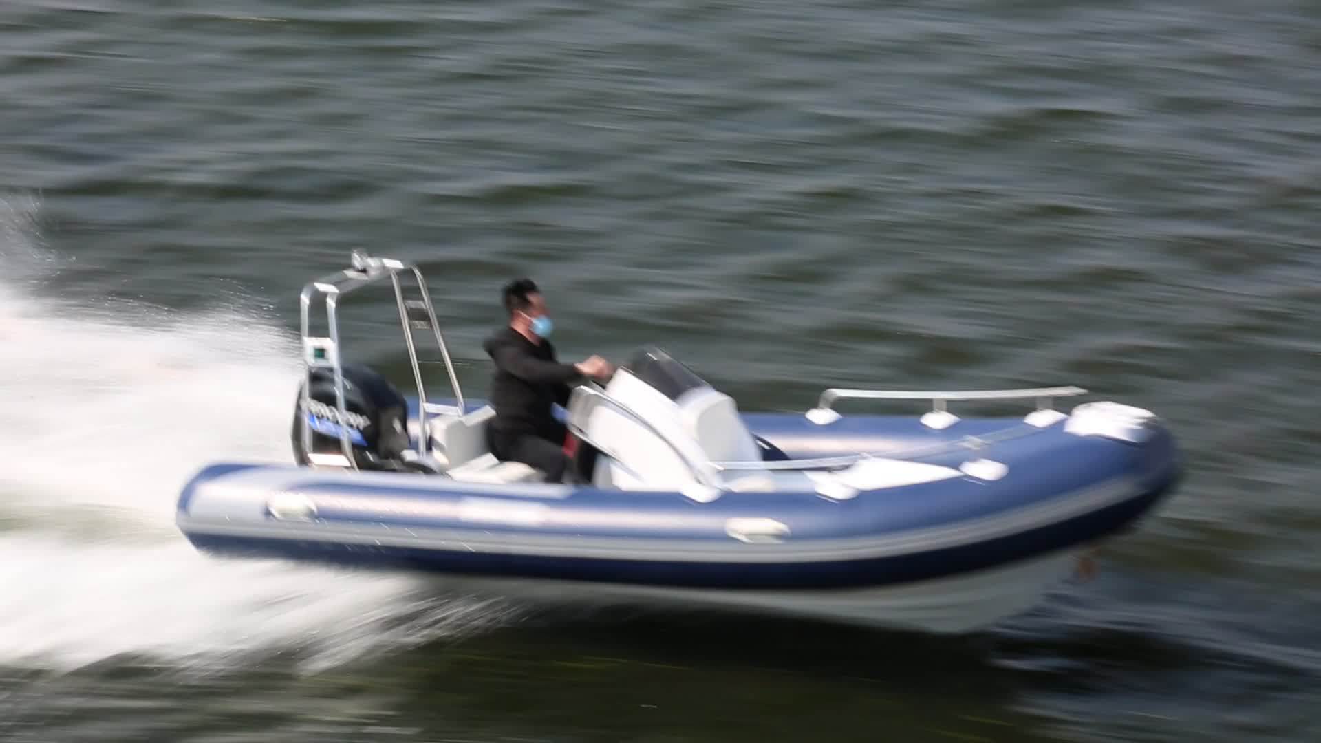 Ce Factory Price China Rib Boat 5.8m Rib580 Fiberglass Rib Boat ...