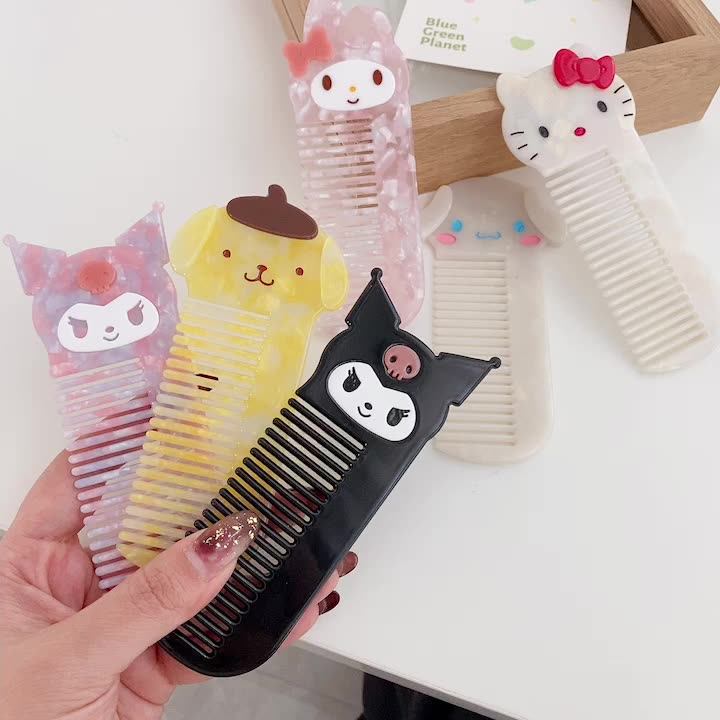 2023 Japanese Designer Hello Kitty Pink Acetate Cartoons Sanrio Sweet ...