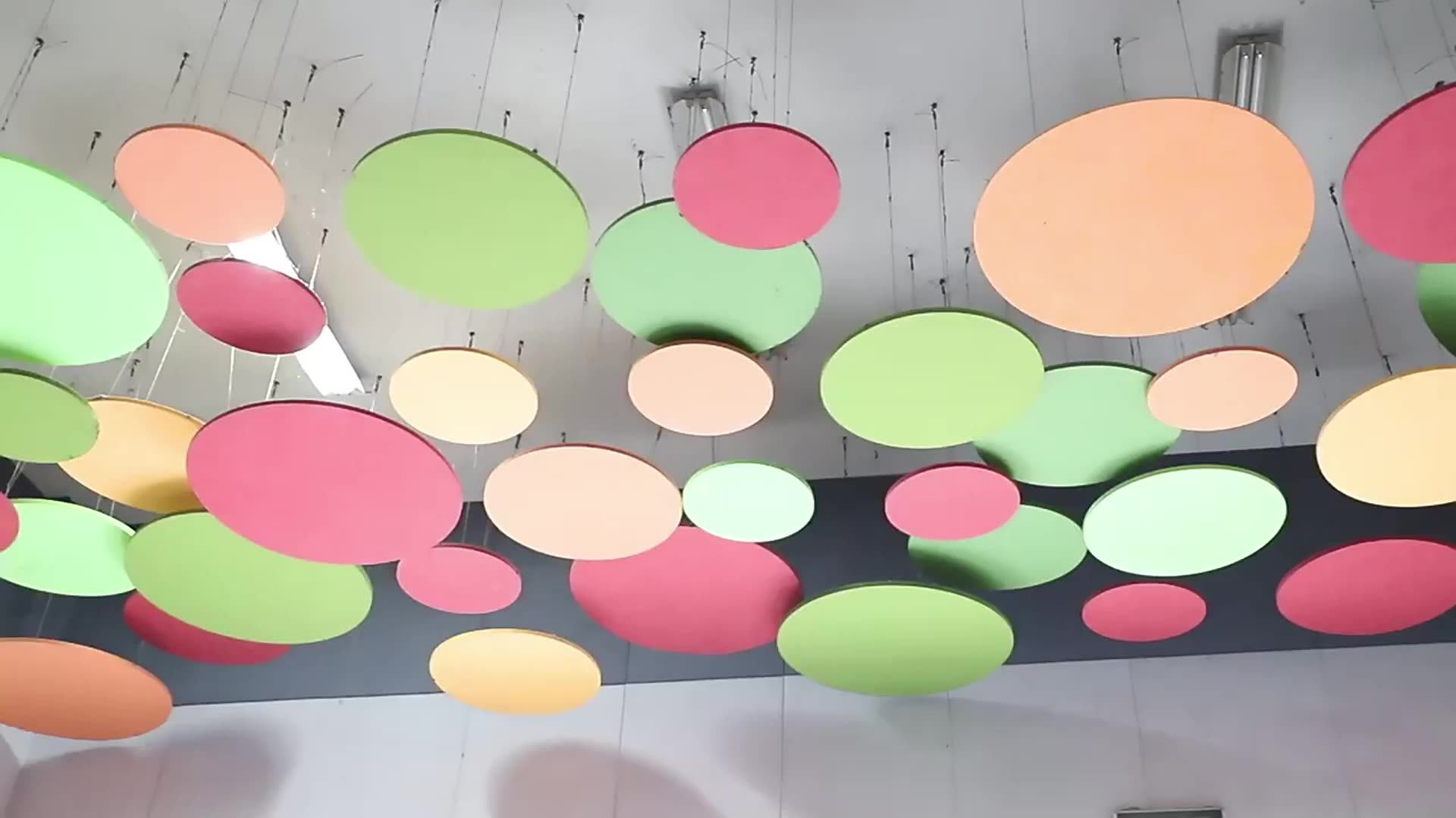 Architectural Ceiling Designs System Sound Absorption Circle Rectangle ...