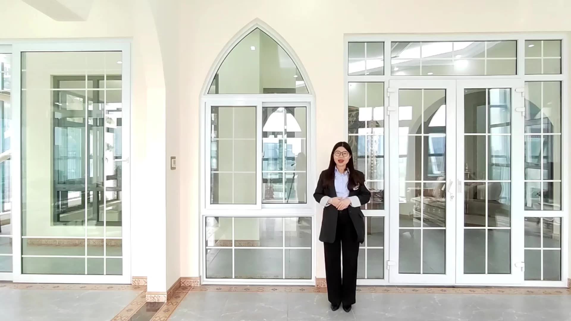 Wanjia Modern Pvc Small Sliding Window Impact Upvc Windows - Buy Upvc ...