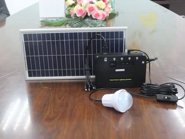 Easy Installation 8w Rechargeable Led Home Solar Lighting Kits 5200mah ...