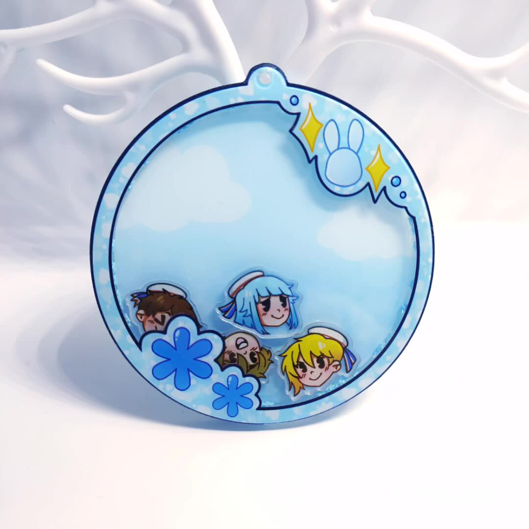 Daqidong Cartoon Anime Oem Custom Acrylic Shake Keychain,Hot Sale ...