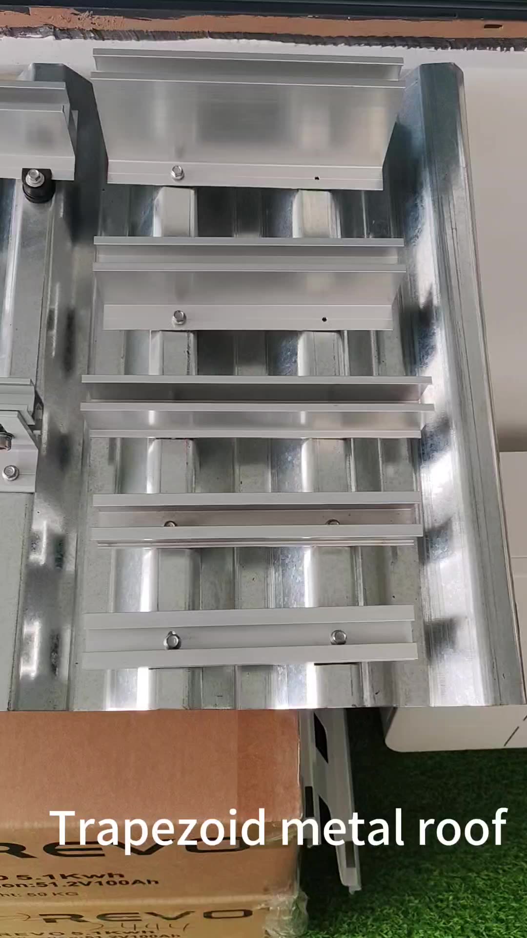 Mini Rail Solar Panel Mounting Structures Metal Roof Solar Mounting ...