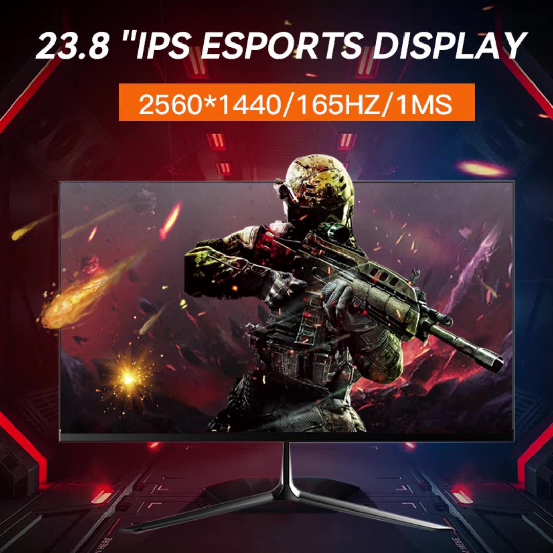 Frameless Flat Va Screen 23.8 Inch Gaming Monitor Pc Computer Desktop ...