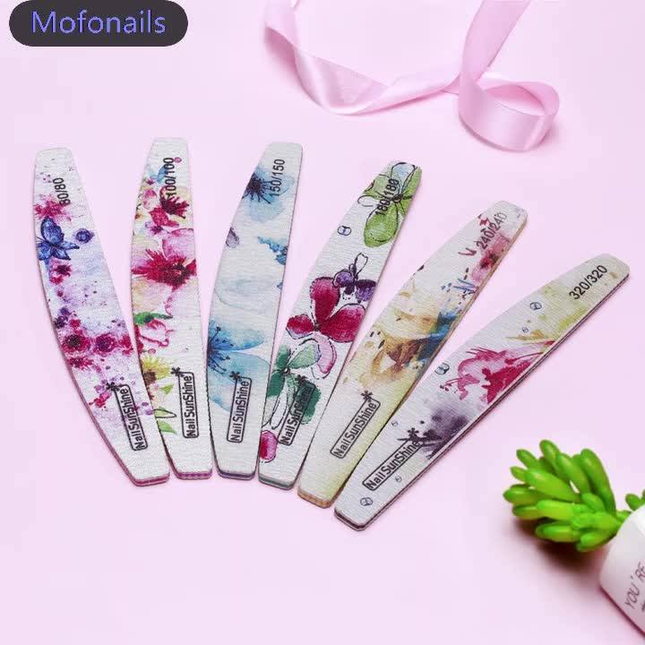 Latest Custom Printed Logo Double Sided Non-glass Crystal Nail File ...