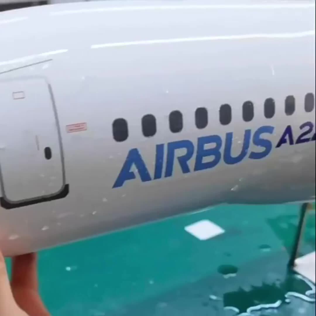 Large Size Big Model Plane Aircraft Airbus Jetblue 120cm 1:32 A220-300 ...