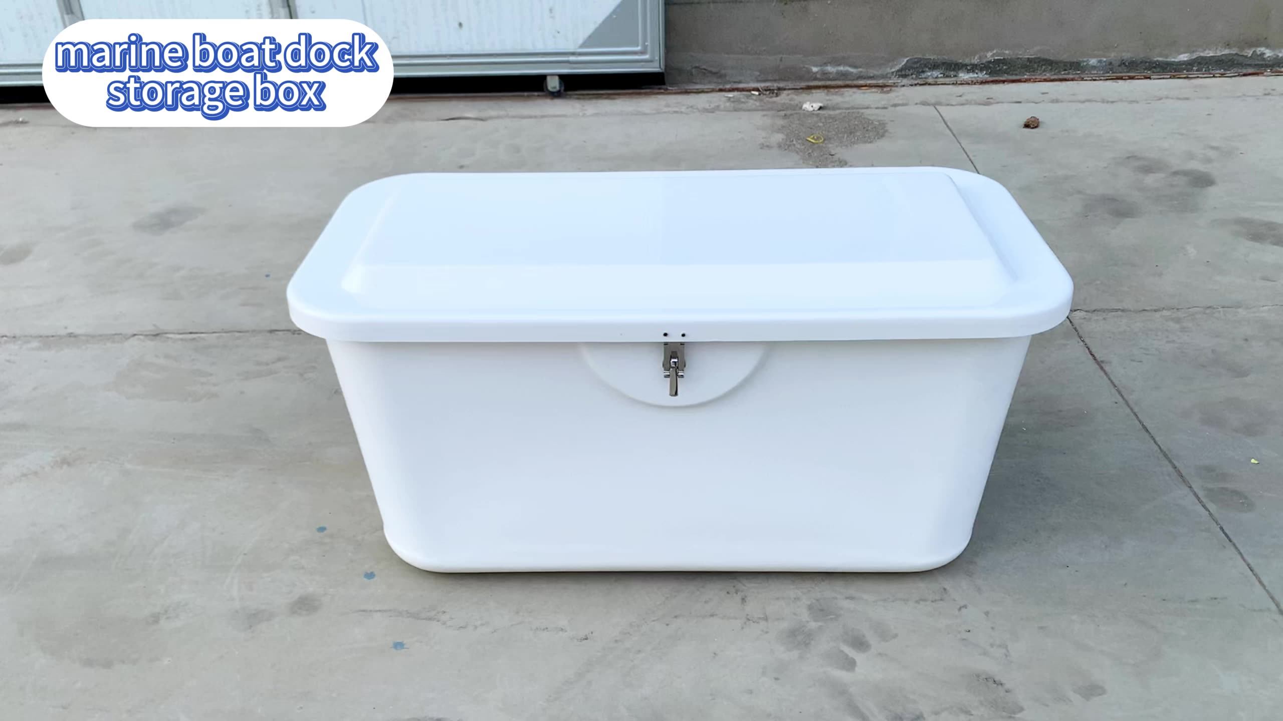 Custom Size Outdoor Fiberglass Marine Pontoon Boat Dock Storage Box ...