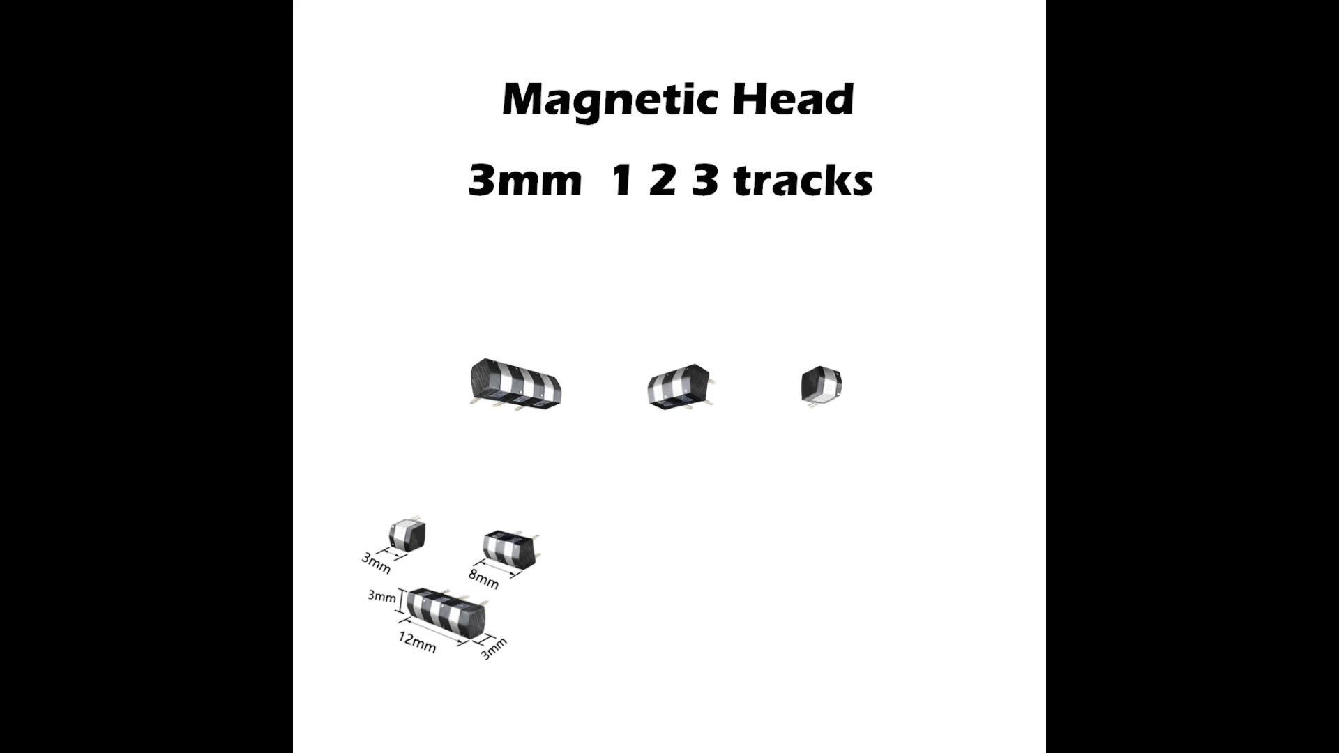 3mm 2 Track Magnetic Read Head Factory Direct Ultra Thin Hico Magnetic ...