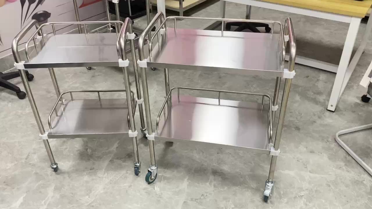 Stainless Steel Hospital Trolley Emergency Treatment Medical Dressing ...