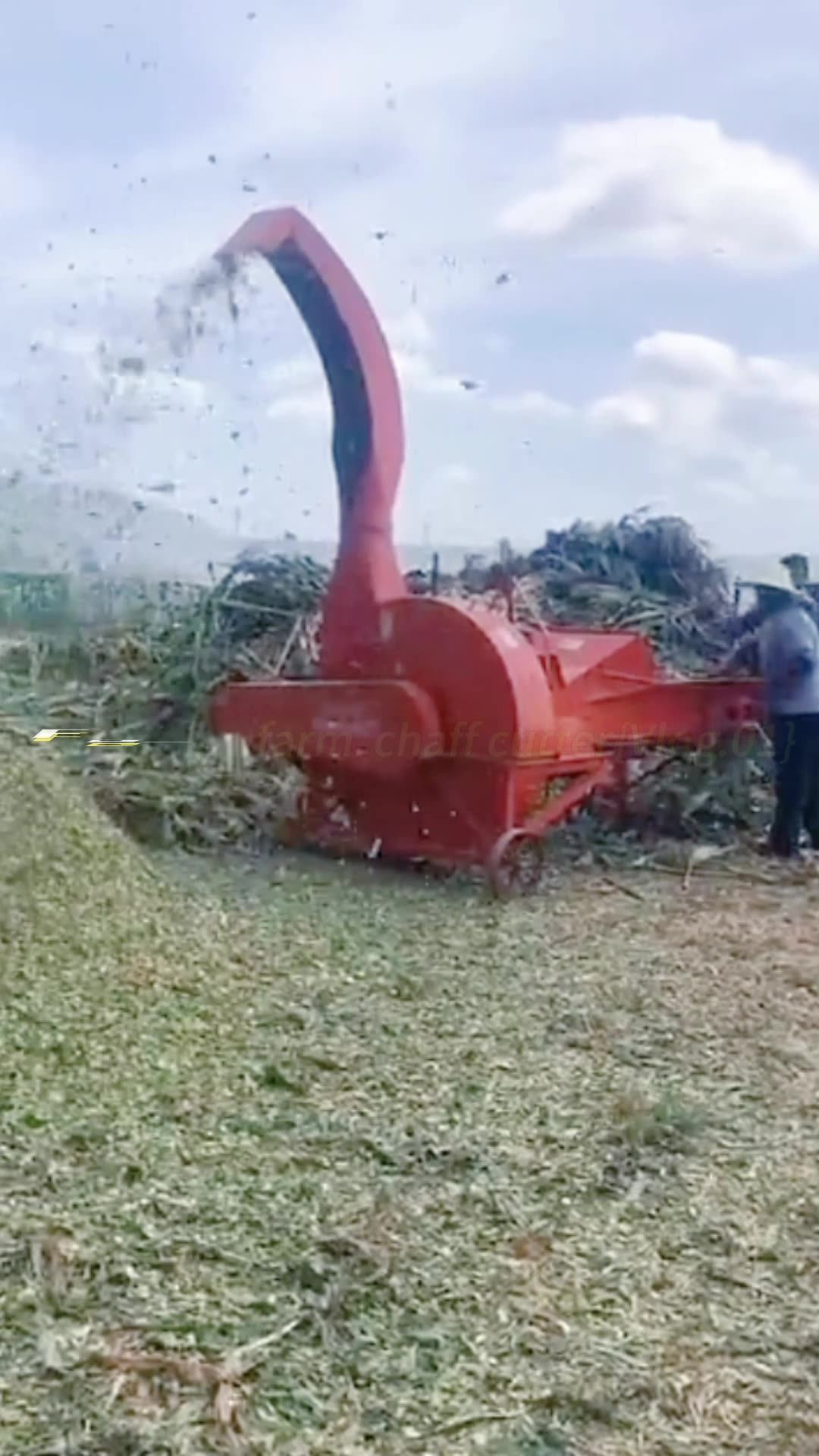 Tractor Mounted Grass Chopper Chaff Cutter And Grain Crushe Machine ...