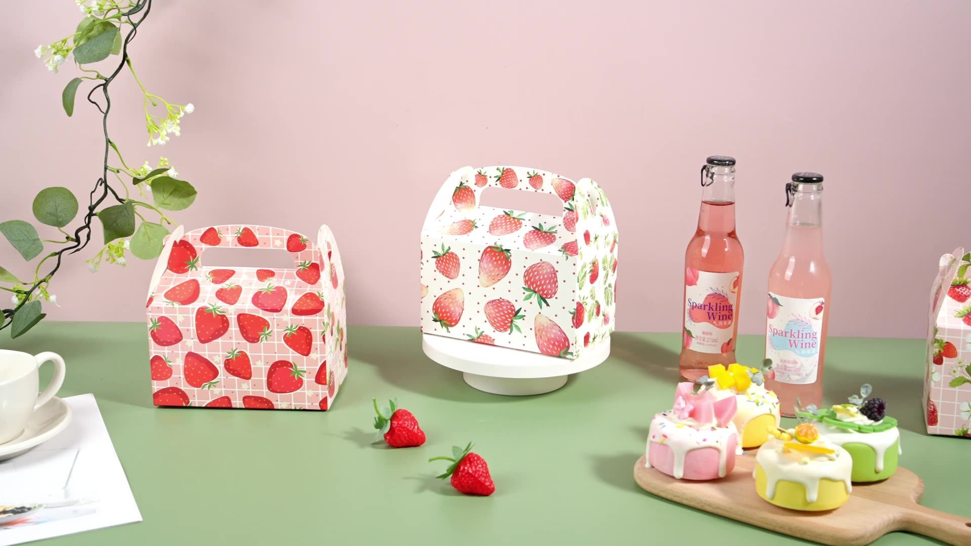 DD441外贸复古蜂蜜罐蜜蜂卡通蜂巢生日派对礼品糖果手提纸盒子-阿里巴巴