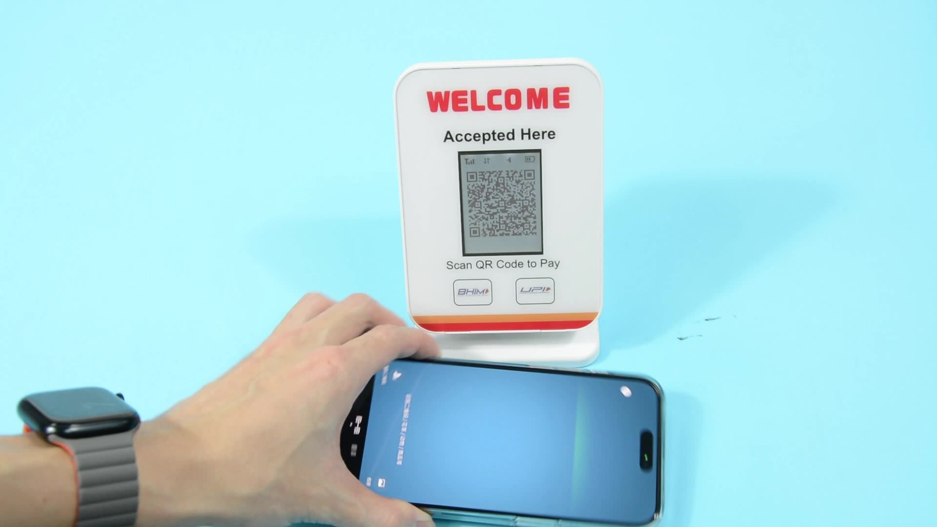 4g/wifi Qr Code Payment Soundbox E-wallet Payment Collection Stand With ...