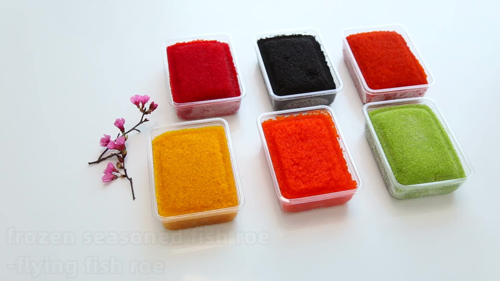 Seasoned Flying Fish Roe Tobiko Japanese Food Salmon Fish Eggs Roe ...
